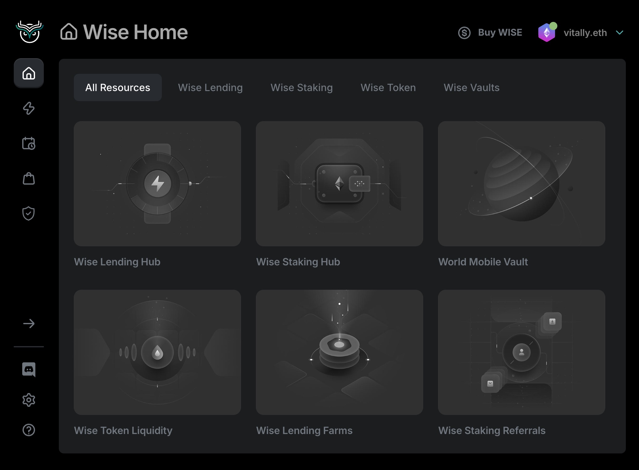 Wise One - Modern Dashboard for WISE Token Ecosystem